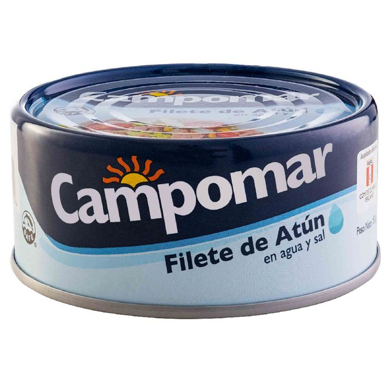 Filete de Atún Campomar en Agua y Sal Lata 150 g | Tottus Perú