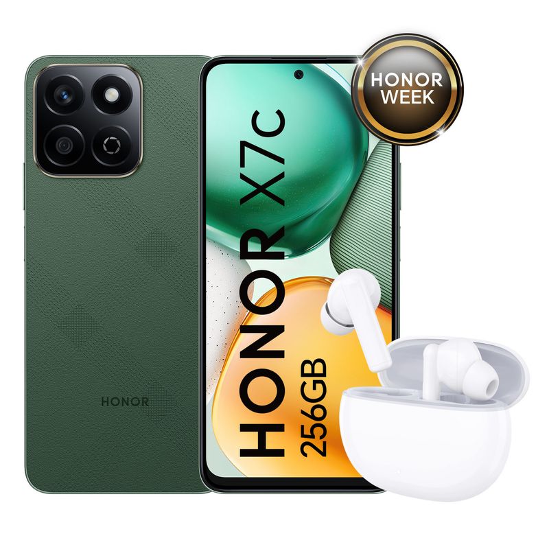 Smartphone Honor X7C 8Gb 256Gb Green + Earbuds X7i | Tottus Perú