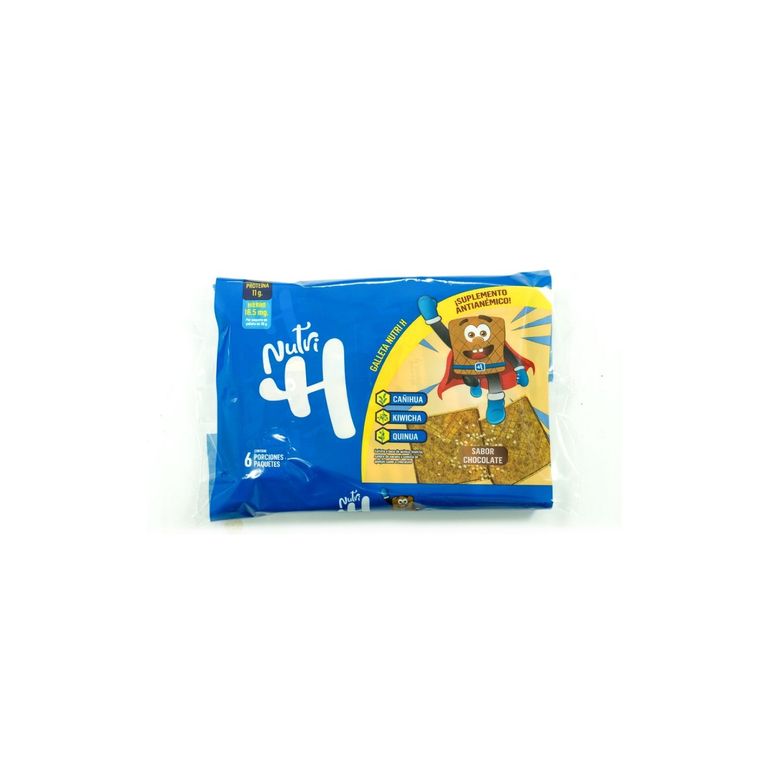 Galleta Antianémica Nutri H Chocolate Empaque 180 g | Tottus Perú