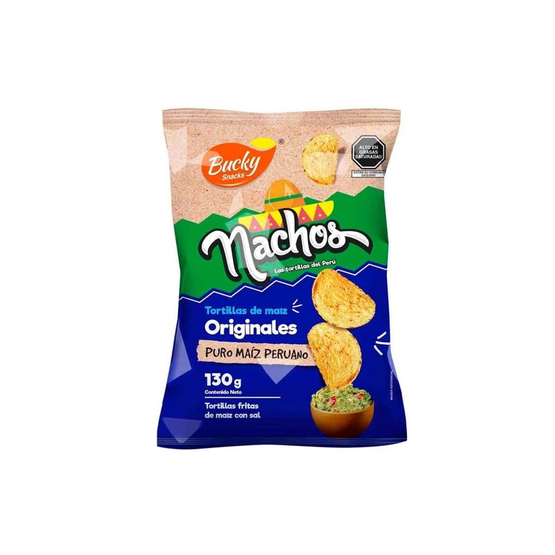 Nachos Bucky Snacks Originales Bolsa 130 g | Tottus Perú