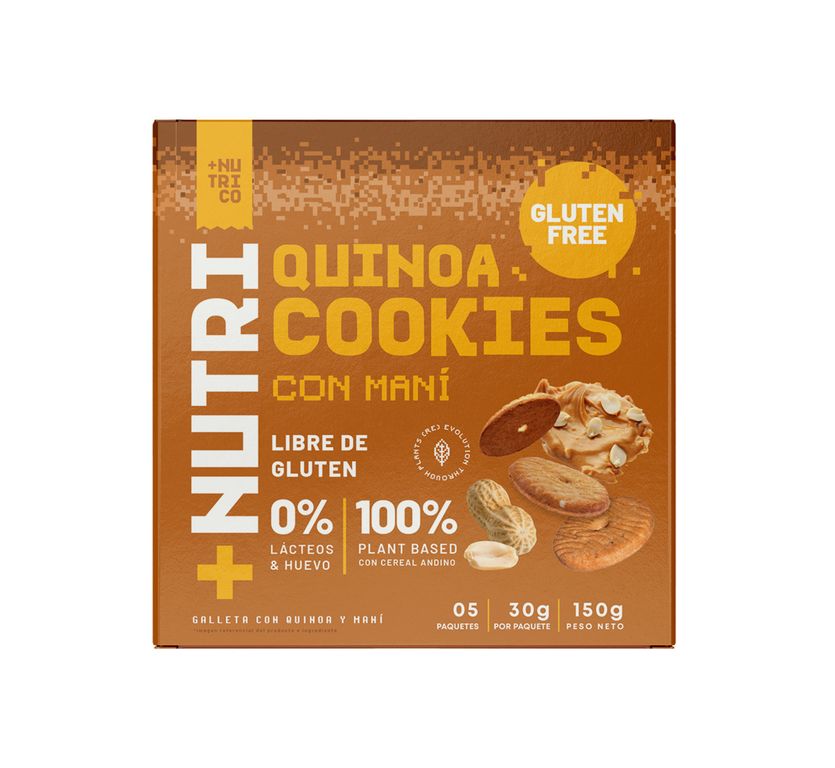 Galletas de Quinua Nutrico con Maní Caja 5 Und | Tottus Perú
