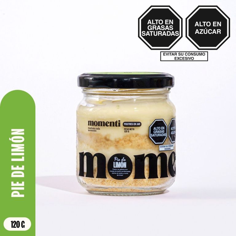 Cuchareable Momenti Pie de Limón Pote 120 g | Tottus Perú