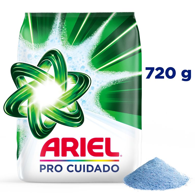 Detergente en Polvo Ariel Pro Cuidado Bolsa 720 g | Tottus Perú