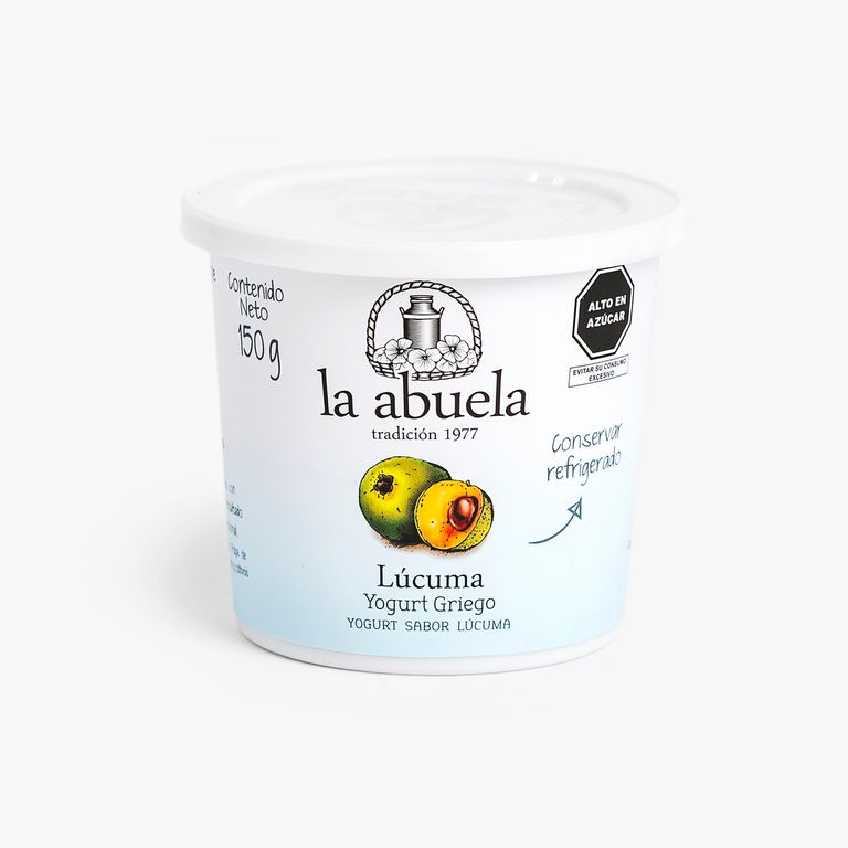 Yogurt Griego La Abuela Lúcuma Envase 150 g | Tottus Perú
