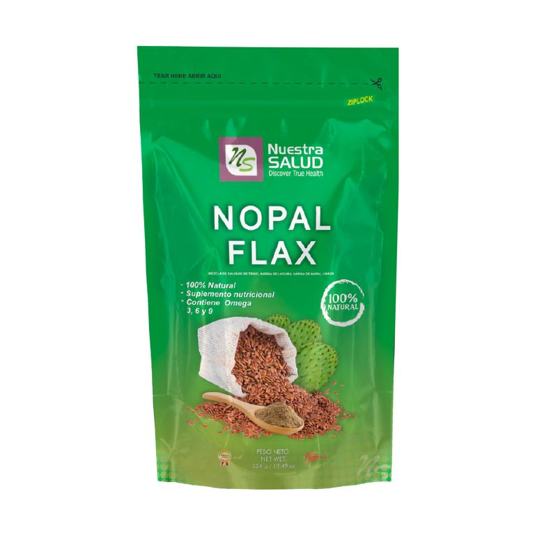 Suplemento Nutricional Nuestra Salud Nopal Flax Doypack 354 g | Tottus Perú