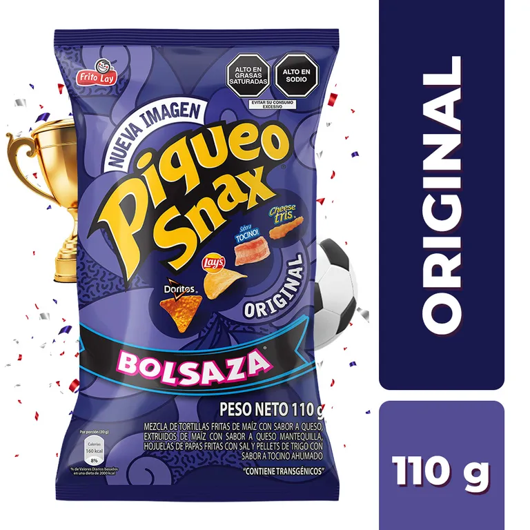 Snack Piqueo Snax Original Bolsa 110 g | Tottus Perú