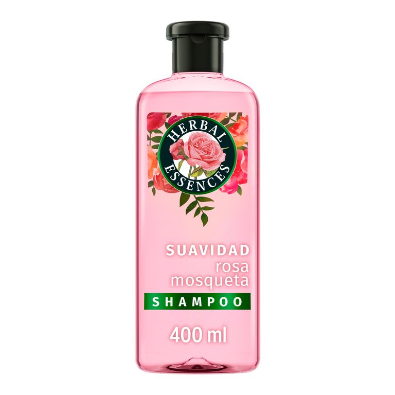 Shampoo Suavidad Rosa Mosqueta Herbal Essences Botella 400 mL | Tottus Perú