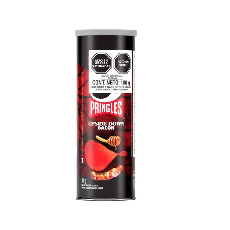 Papas Pringles Upside Down Tocino Envase 100 g | Tottus Perú