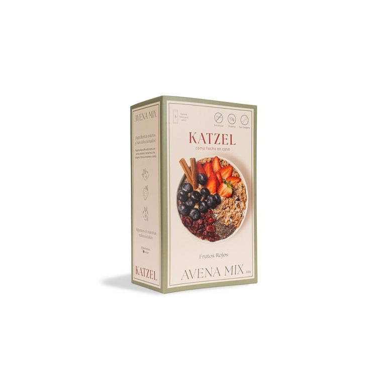Avena Mix Katzel Frutos Rojos Caja 330 g | Tottus Perú