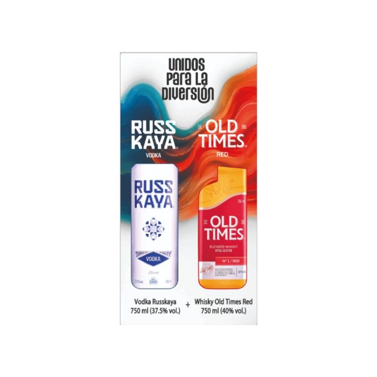 Pack Vodka Russkaya 750 mL + Whisky Old Times Red 750 mL | Tottus Perú