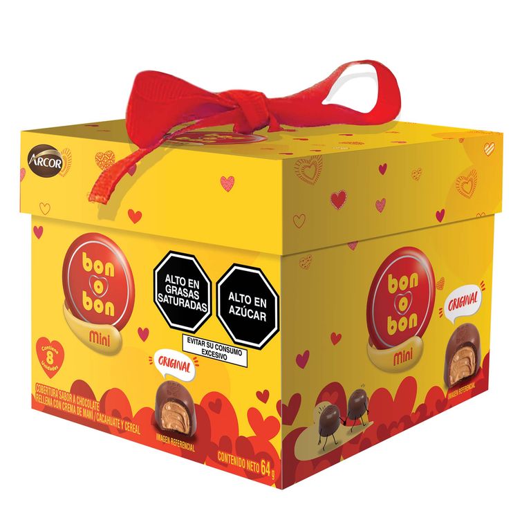 Chocolate Bon O Bon Multipack Maní Cacahuate Cereal Caja 64 g | Tottus Perú